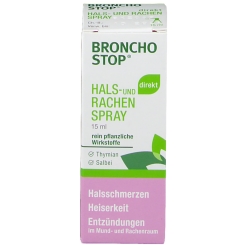 BRONCHOSTOP® Thymian Salbei Hals- und Rachenspray - shop-apotheke.at
