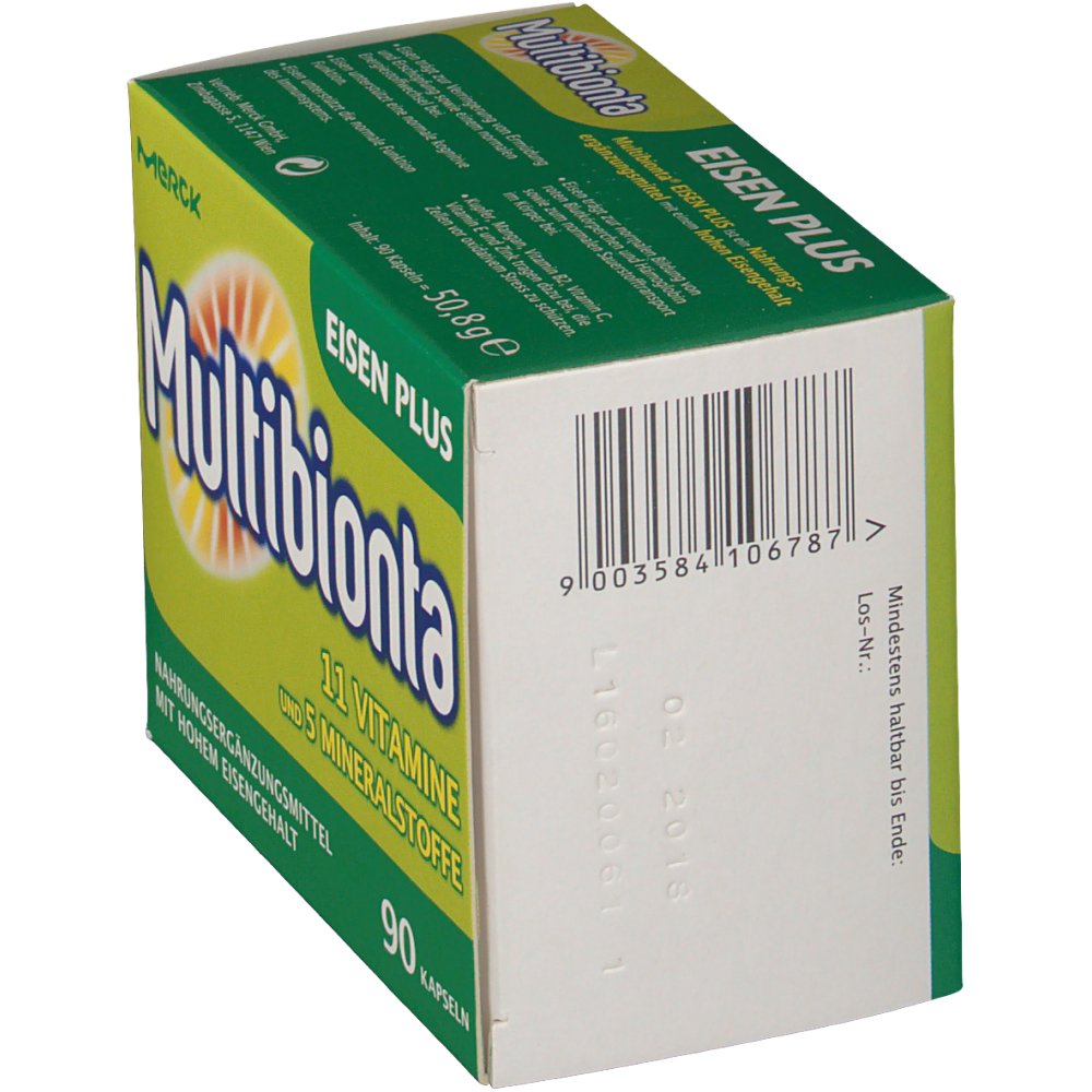 Multibionta® Eisen Plus Vitamine und Mineralstoffe - shop-apotheke.at