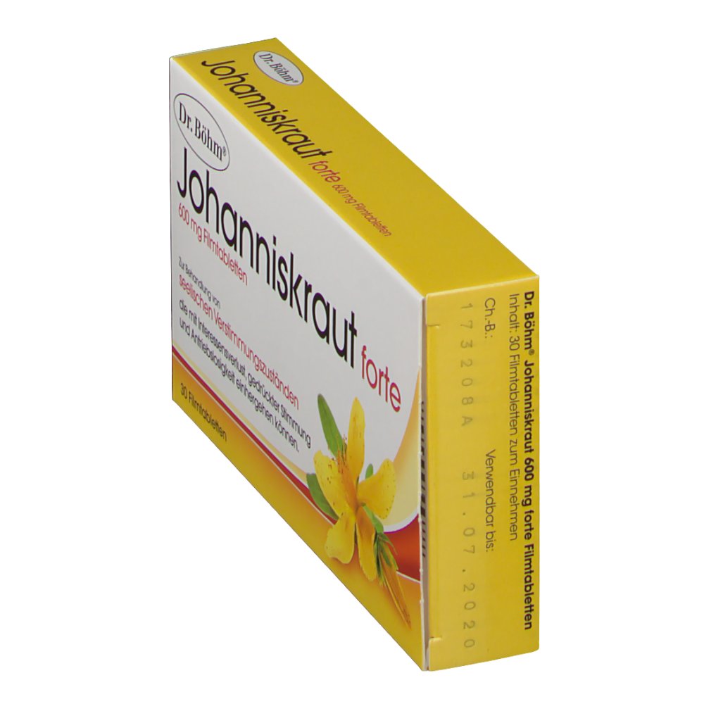 Dr Böhm® Johanniskraut 600 Mg Forte Filmtabletten Shop Apotheke At