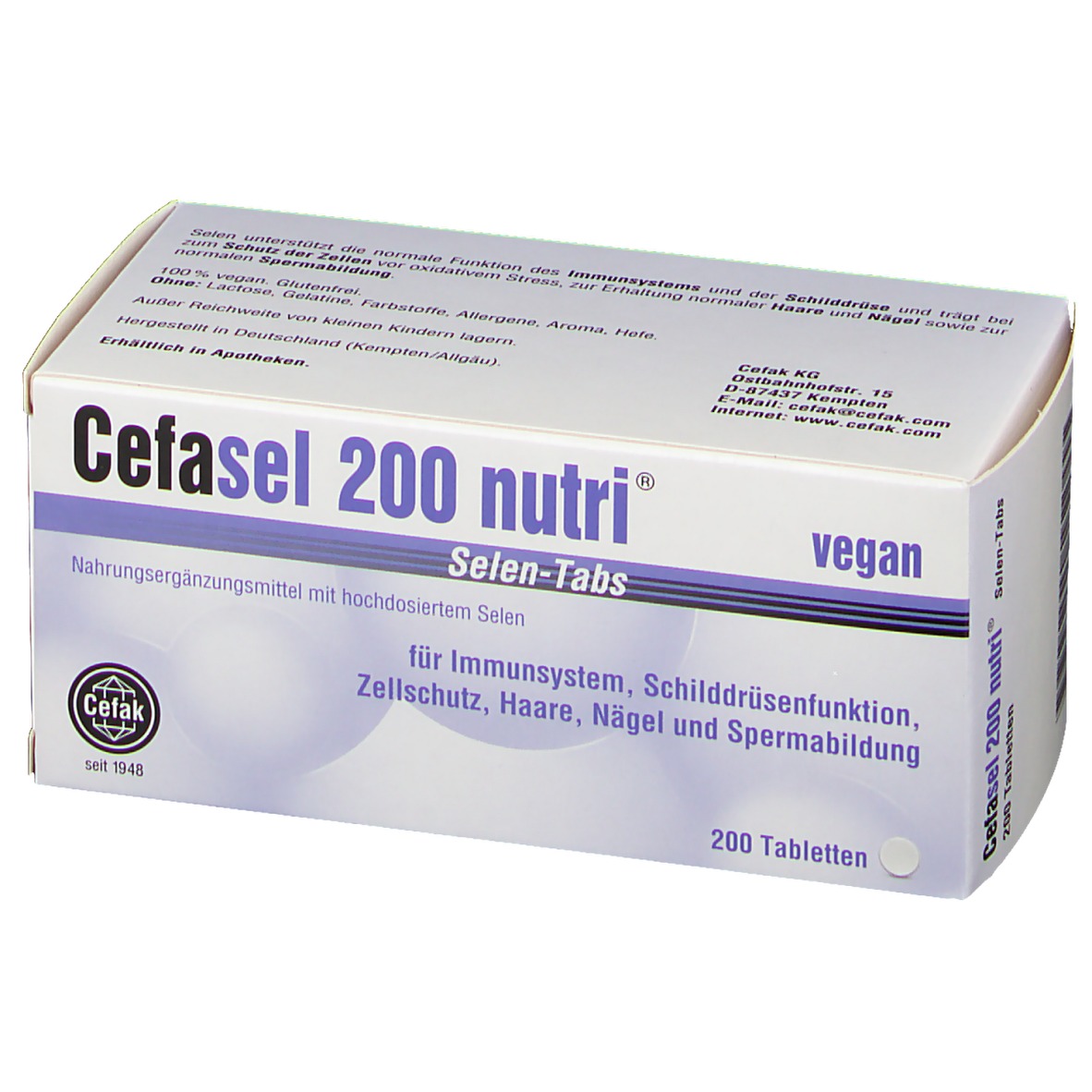 Cefasel 200 nutri® Selen-Tabs - shop-apotheke.at