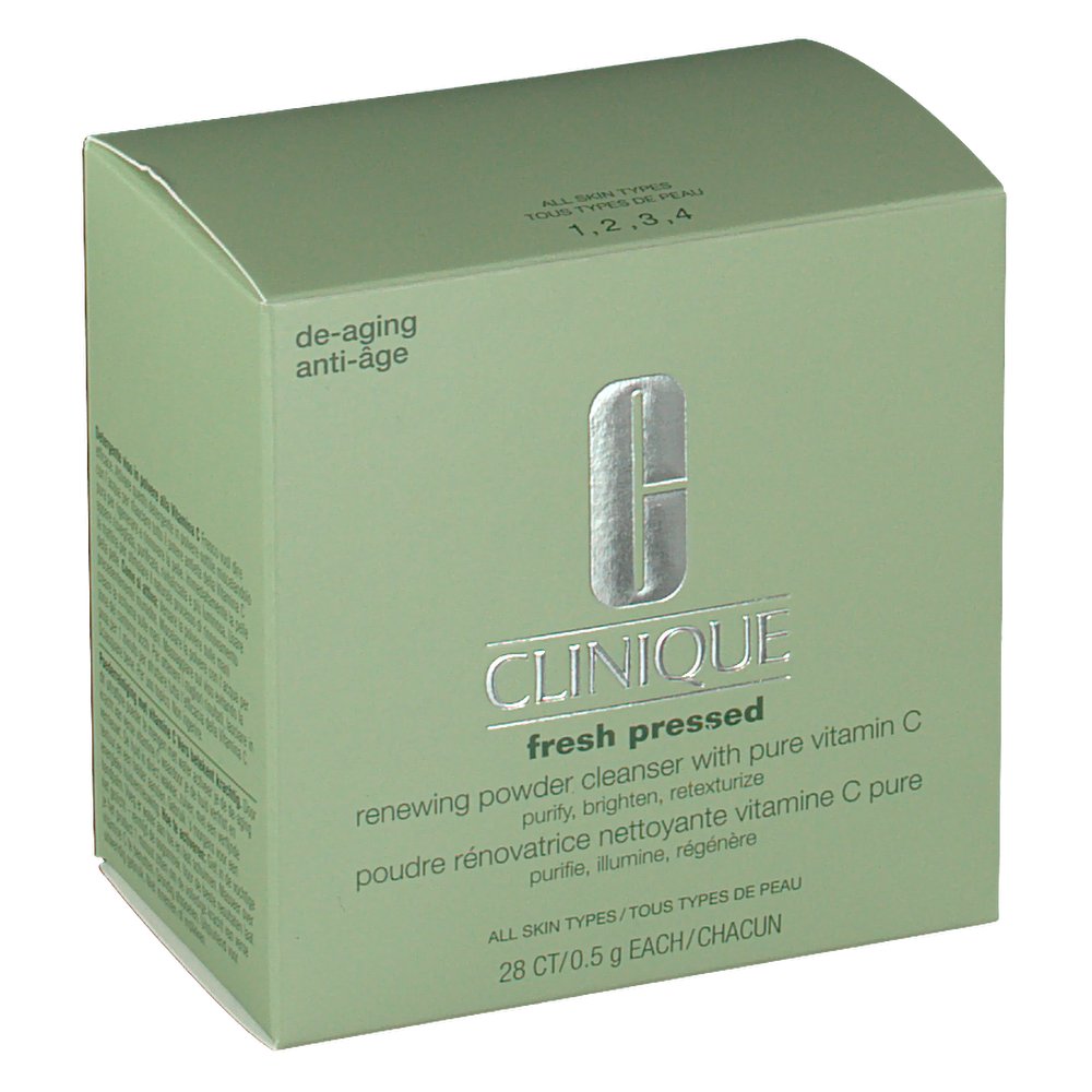CLINIQUE fresh pressed renewing powder cleanser with pure Vitamin C ...