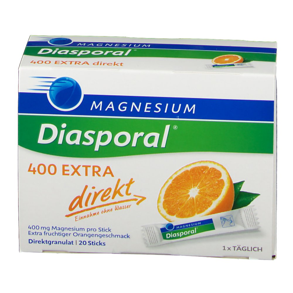Magnesium Diasporal® 400 EXTRA direkt Orange - shop-apotheke.at