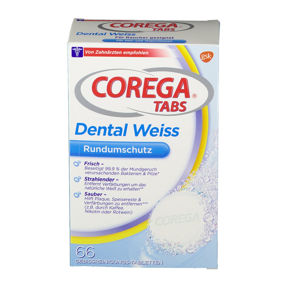 COREGA® TABS® Dental weiß Tabletten - shop-apotheke.at