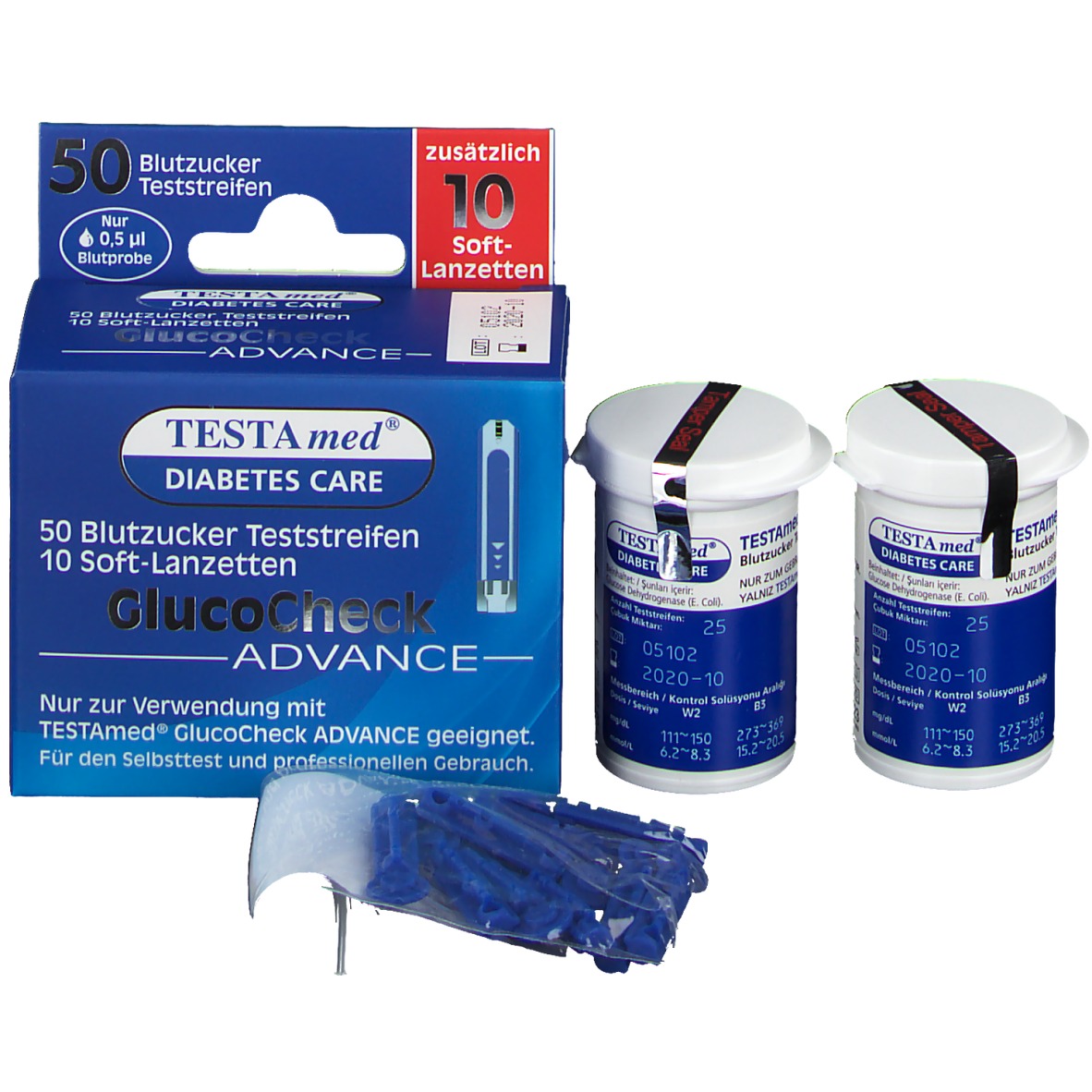 TESTAmed® GlucoCheck Advance Teststreifen - shop-apotheke.at