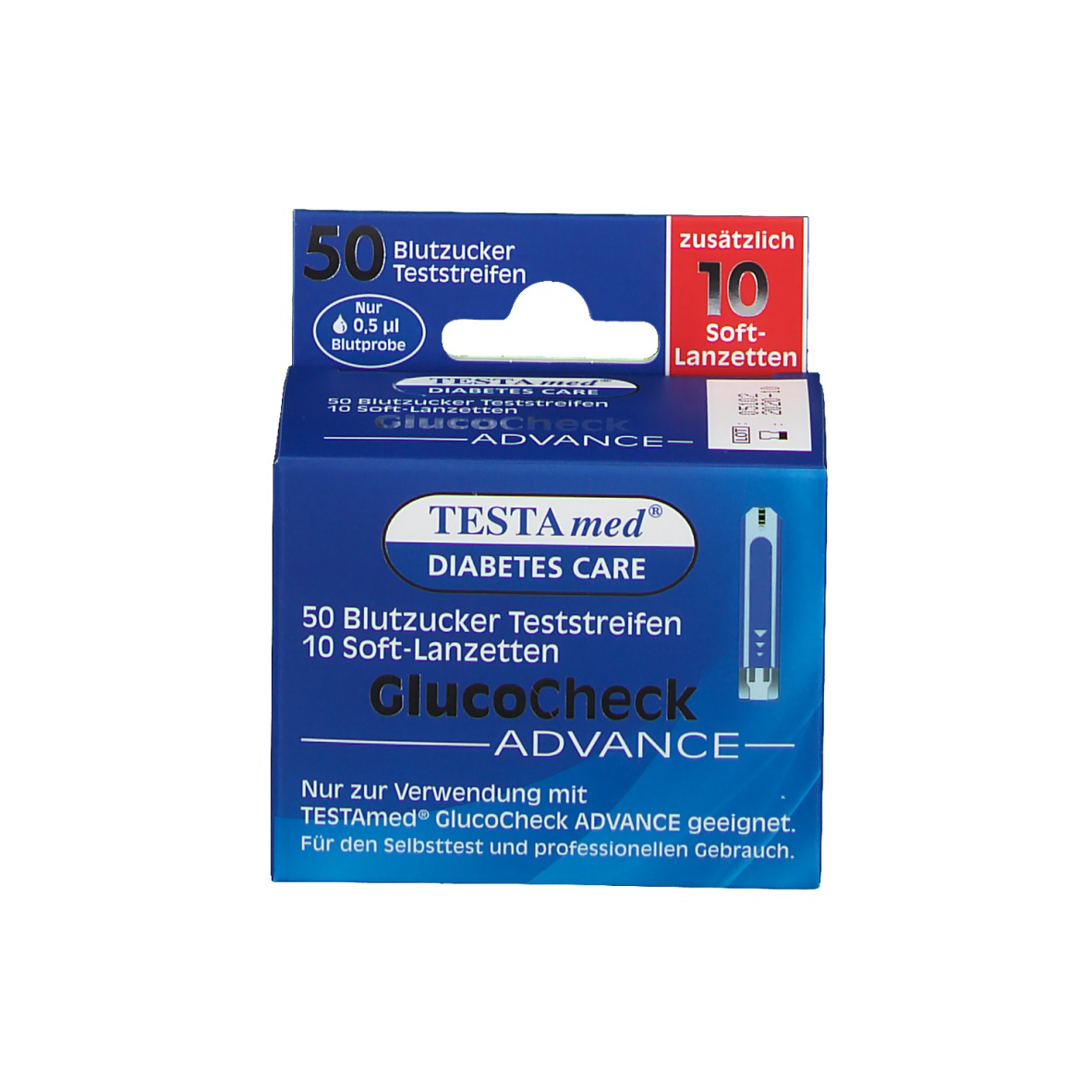 TESTAmed® GlucoCheck Advance Teststreifen - shop-apotheke.at