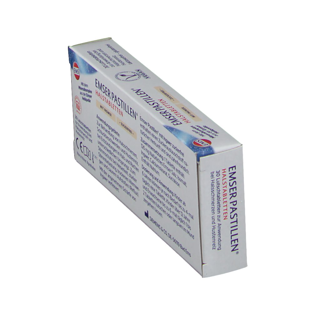 EMSER PASTILLEN® Halstabletten mit Ingwer zuckerfrei - shop-apotheke.at