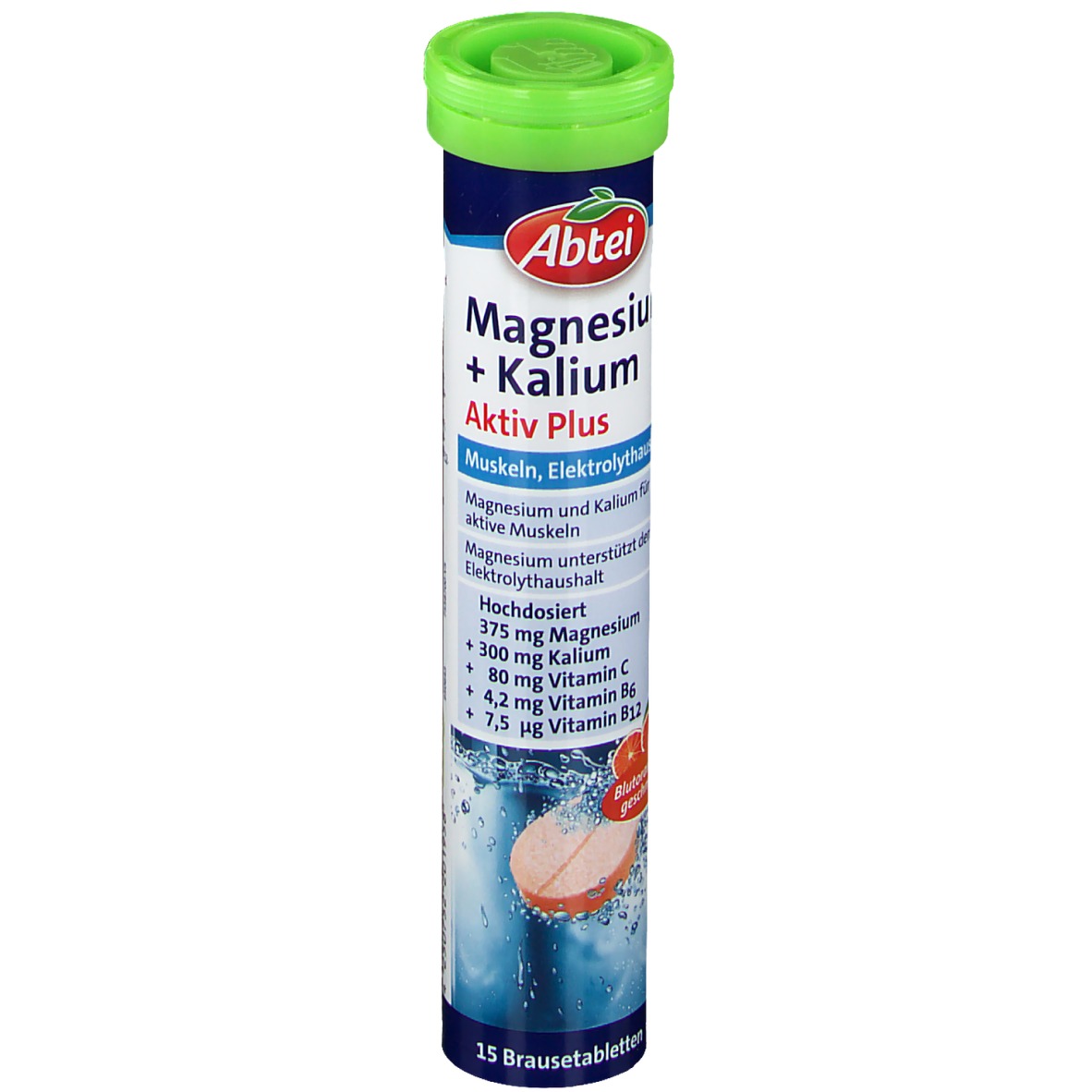 Abtei Magnesium + Kalium Aktiv Plus Brause 15 St - shop-apotheke.at