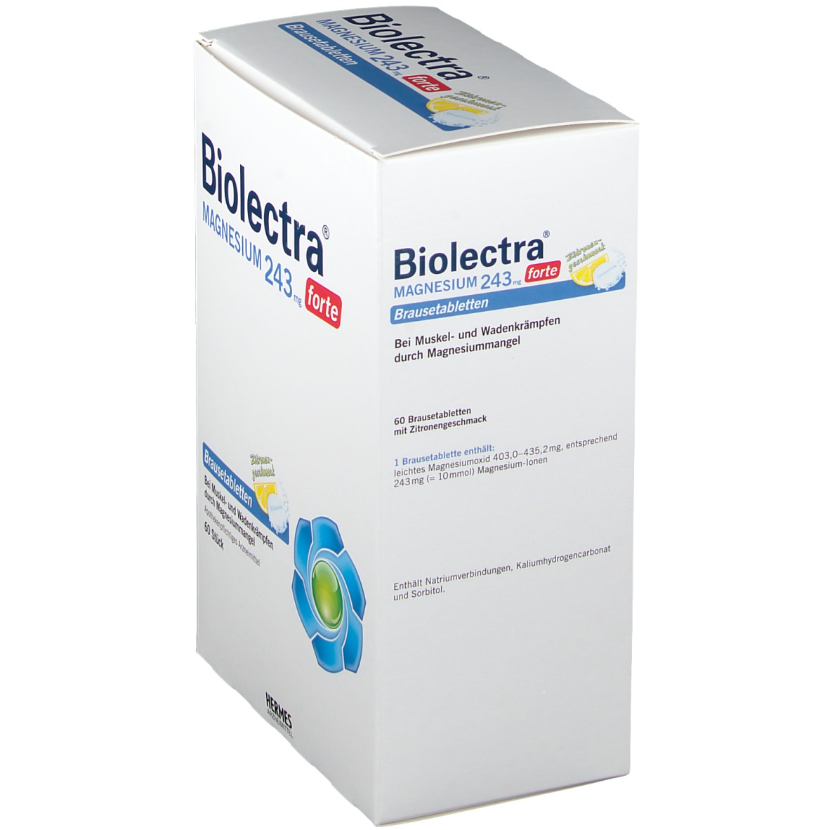 Biolectra® MAGNESIUM 243 mg forte Brausetabletten Zitrone 60 St - shop ...