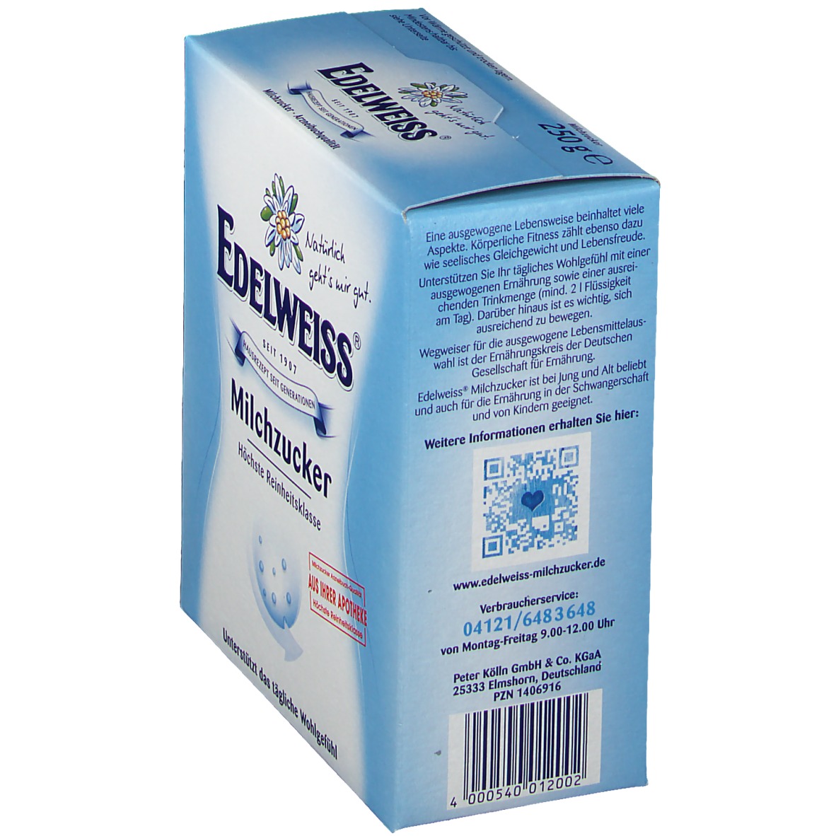 Edelweiss® Milchzucker 250 g - shop-apotheke.at