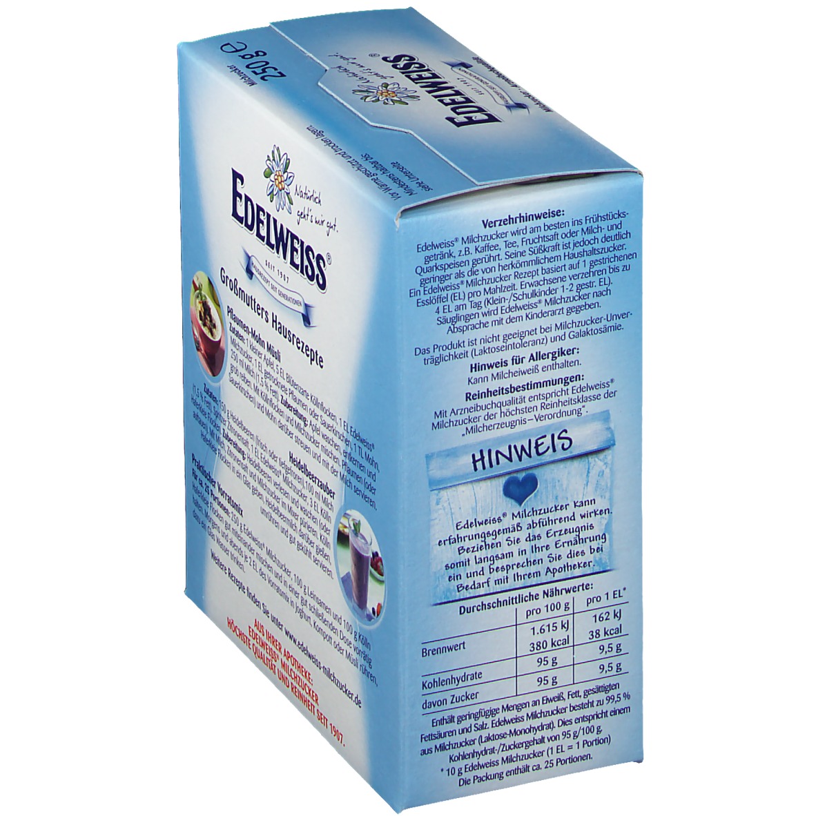 Edelweiss® Milchzucker 250 g - shop-apotheke.at