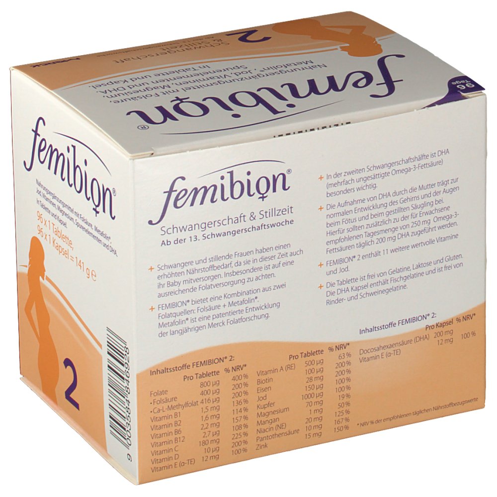 Femibion® 2 Schwangerschaft + Stillzeit 96 St - shop-apotheke.at