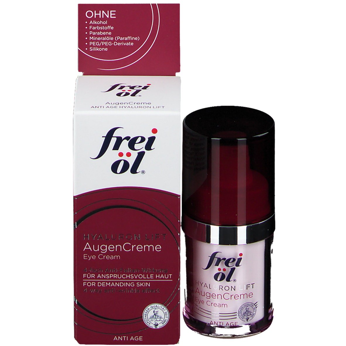 frei öl® ANTI AGE HYALURON LIFT AugenCreme 15 ml - shop-apotheke.at