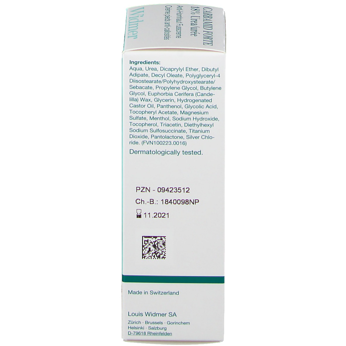 Louis Widmer Carbamid Forte 18% Urea Fußcreme 50 ml - shop-apotheke.at