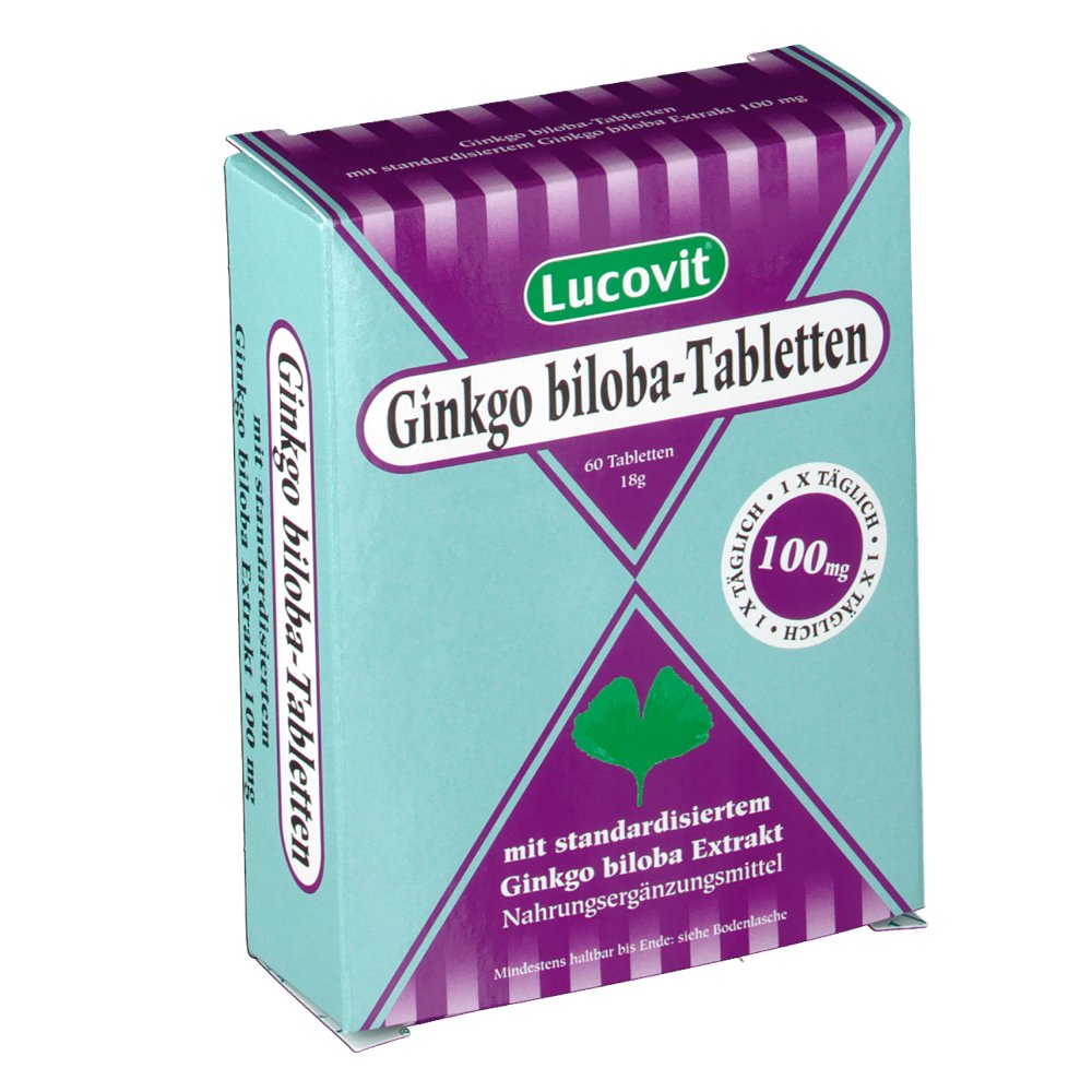 Lucovit Ginkgo biloba-Tabletten 100 mg 60 St - shop-apotheke.at