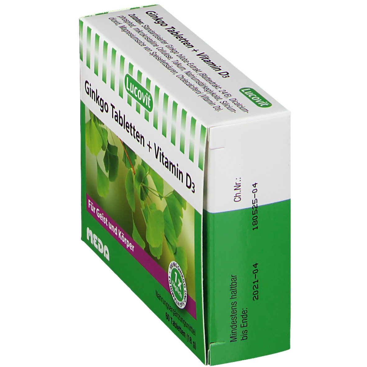 Lucovit Ginkgo Tabletten + Vitamin D3 60 St - shop-apotheke.at