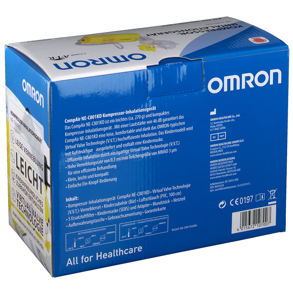 OMRON CompAir C801KD Inhalationsgerät für Kinder 1 St - shop-apotheke.at