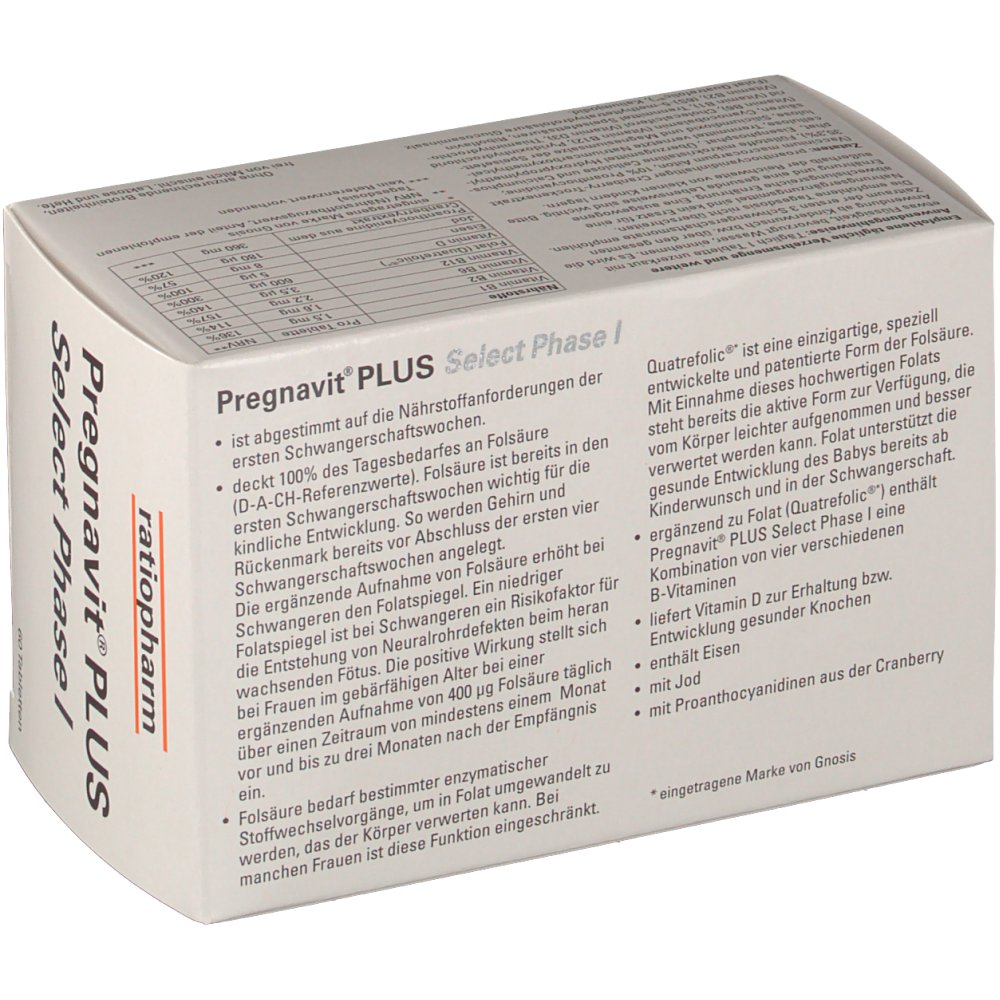 Pregnavit® PLUS Select Phase I 60 St - shop-apotheke.at