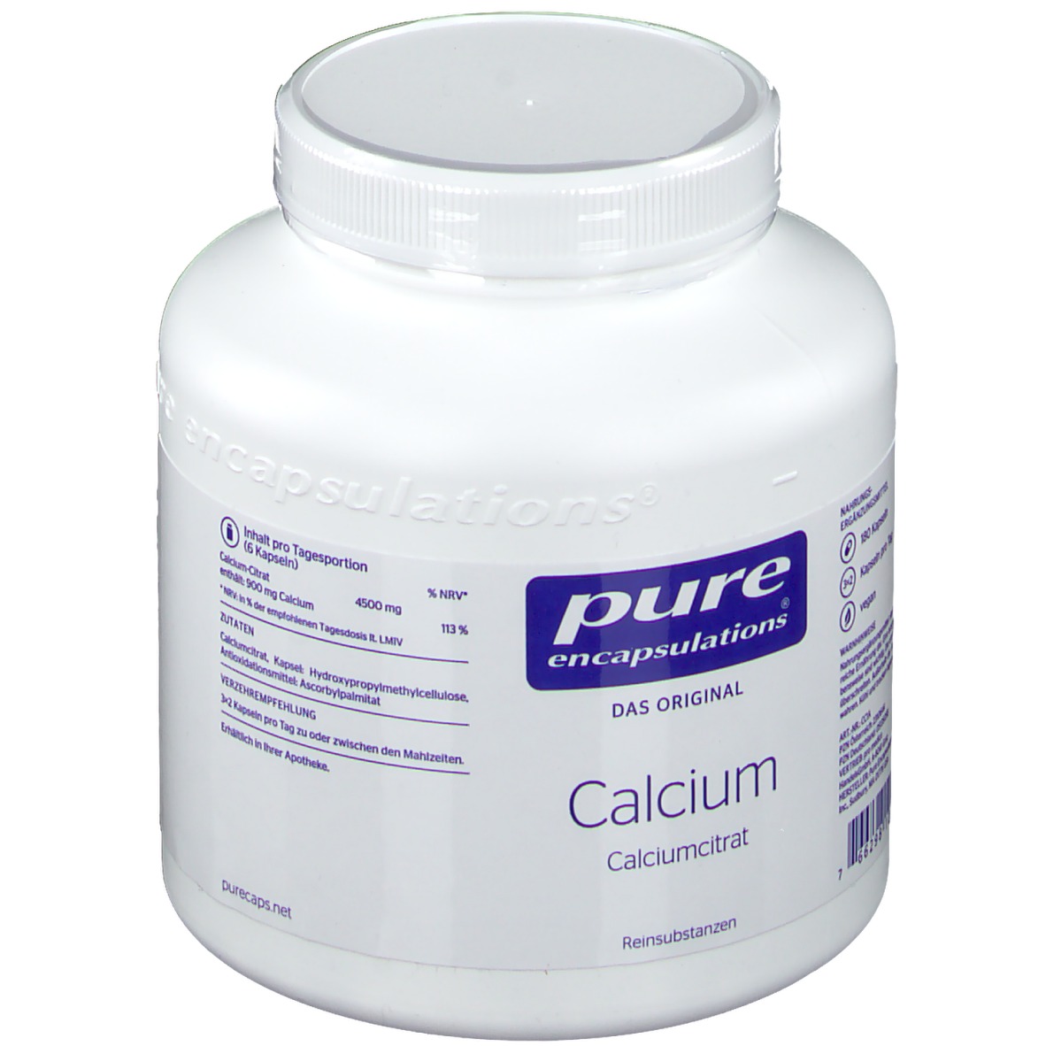 pure encapsulations® Calcium (Calciumcitrat) 180 St - shop-apotheke.at