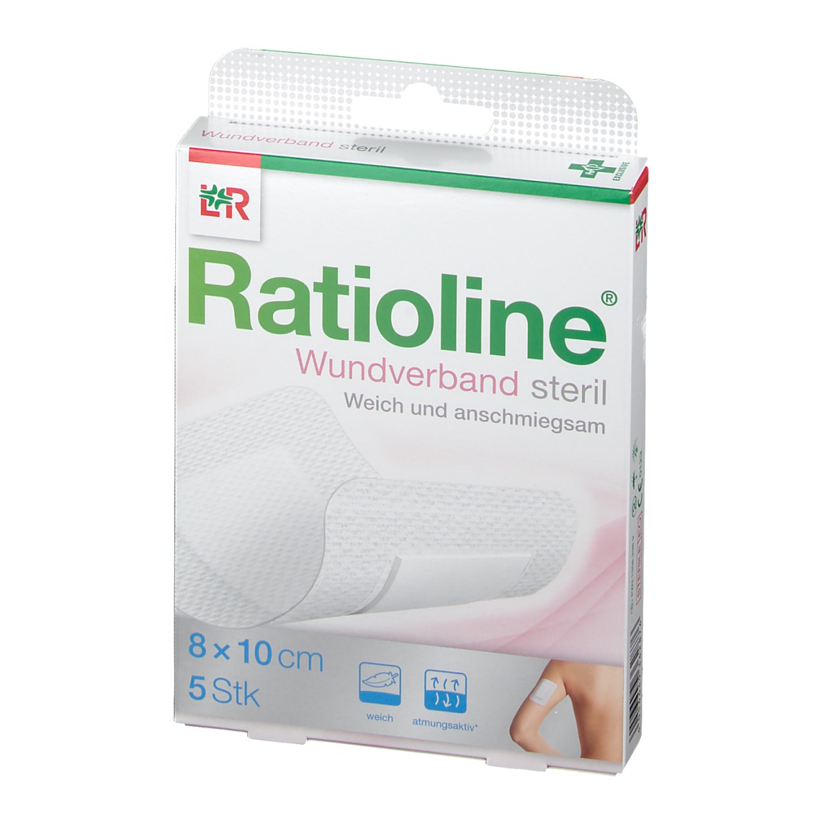 Ratioline® Wundverband 10 cm x 8 cm steril 5 St - shop-apotheke.at