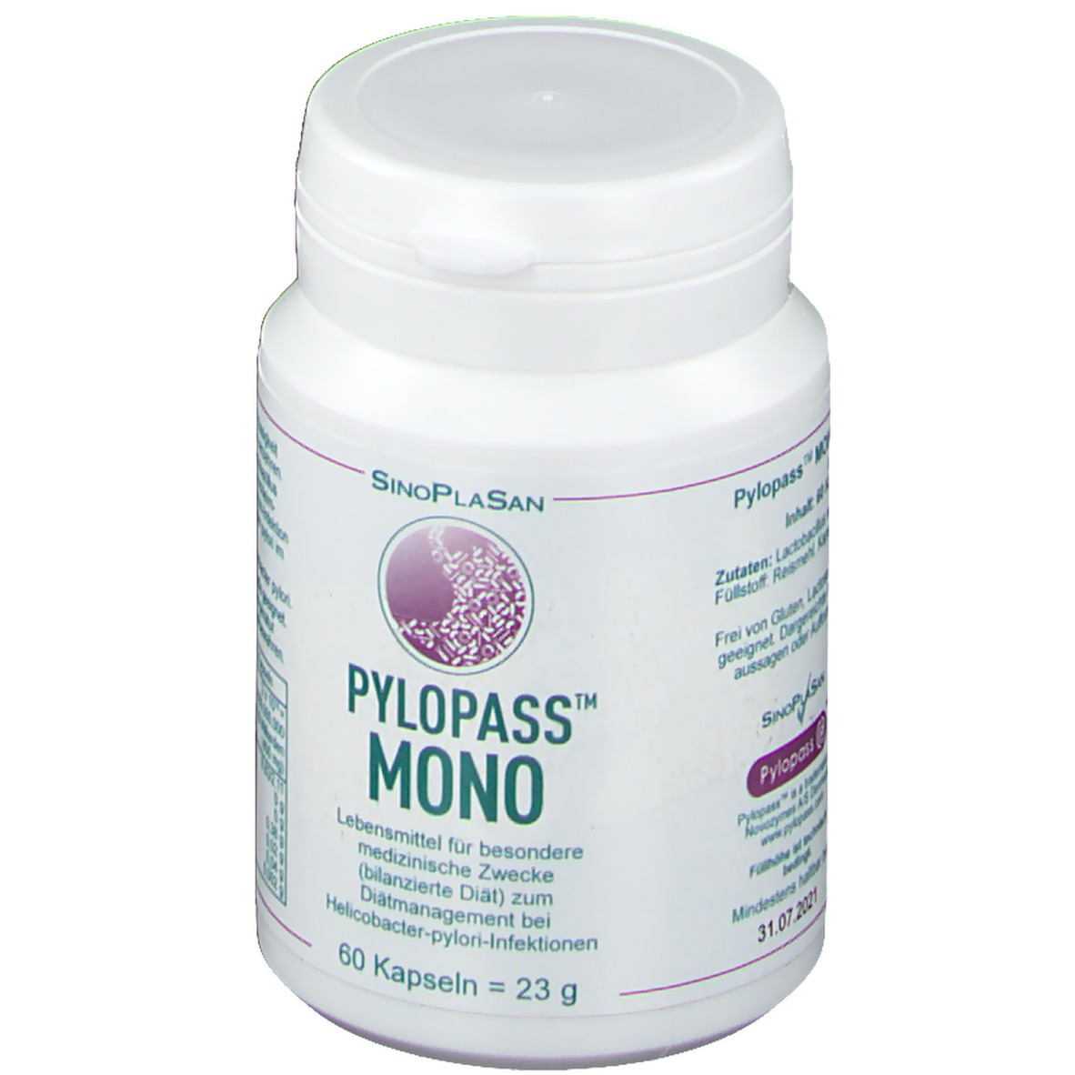 SinoPlaSan Pylopass Mono 200 mg 60 St - shop-apotheke.at
