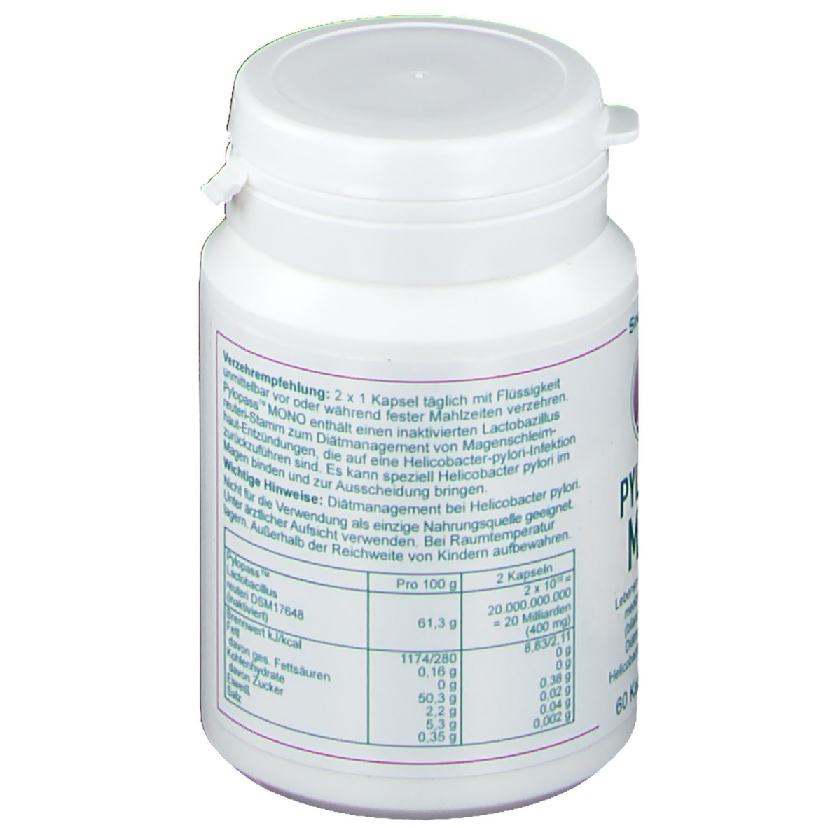 SinoPlaSan Pylopass Mono 200 mg 60 St - shop-apotheke.at