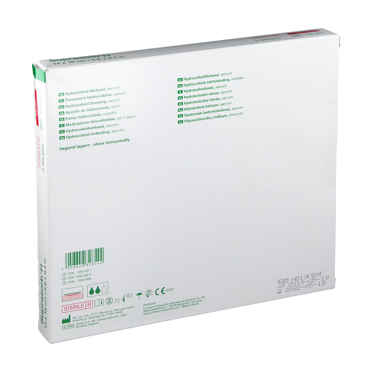 Suprasorb® H Hydrokolloid-Verband Sacrum 14 x 16 cm 5 St - shop-apotheke.at