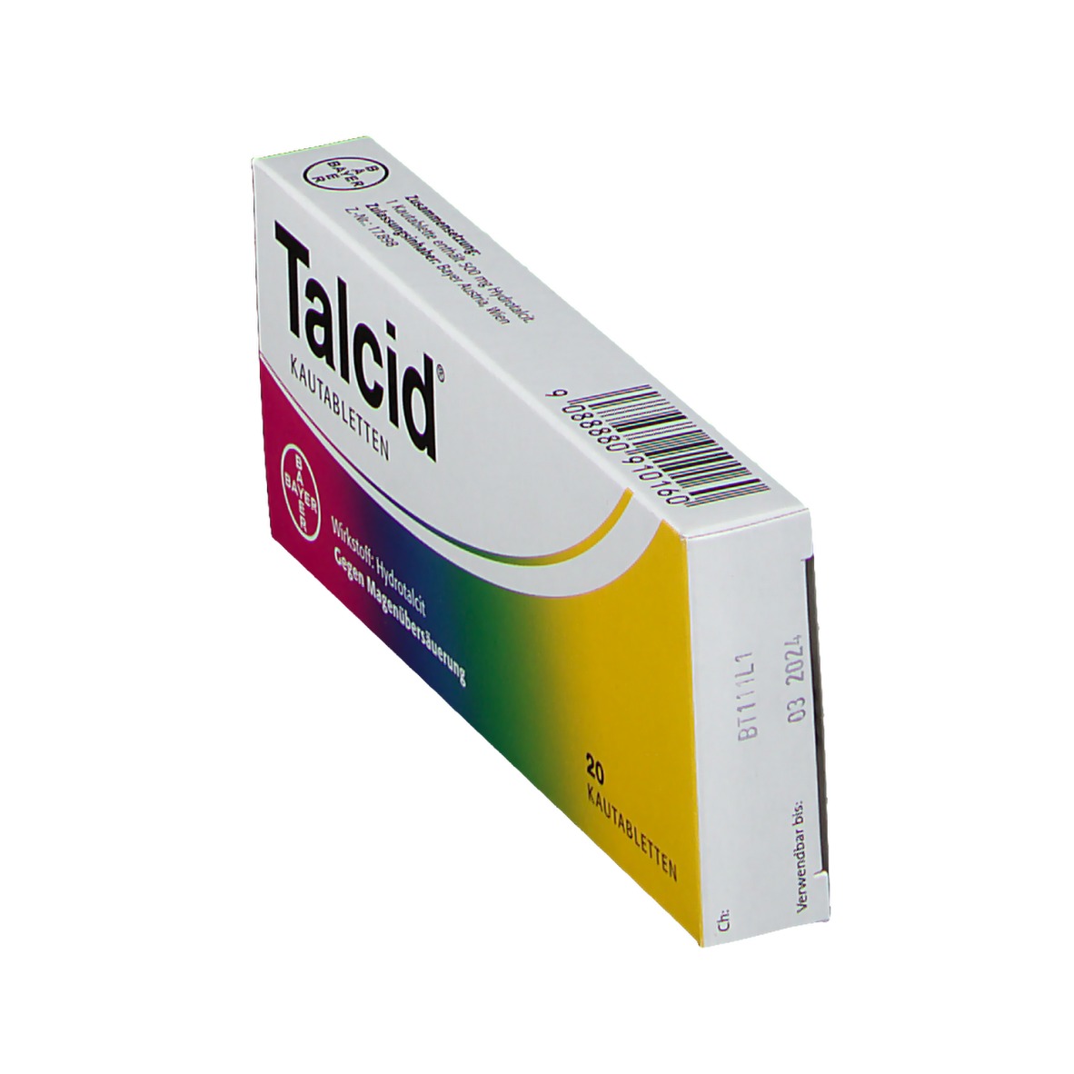 Talcid® Kautabletten 500 mg 20 St - shop-apotheke.at